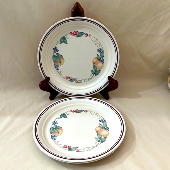 Dining | Set Of 3 Fall Fruit And Floral Pattern Corelle Abundance Lunch ...